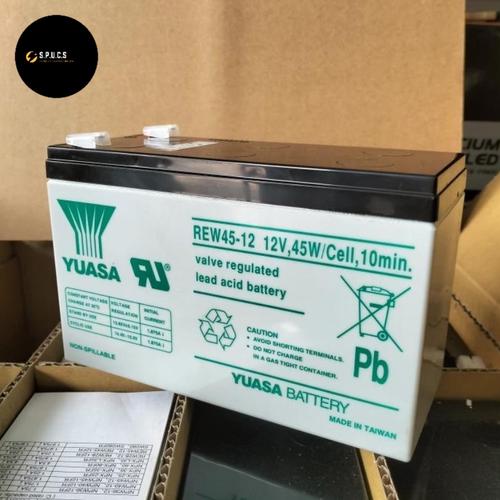 Jual AKI UPS YUASA 12V 9AH BATERAI UPS REW 45W/ VRLA / ORIGINAL GARANSI ...