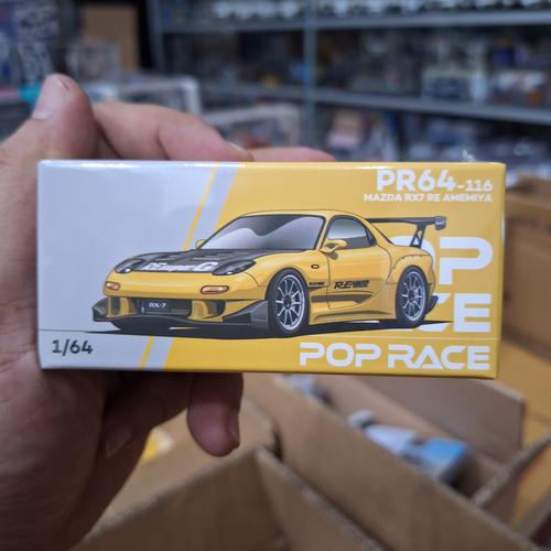 Jual Pop Race Skala 64 Mazda RX7 Yellow Re Amemiya Wide Body - Kota ...