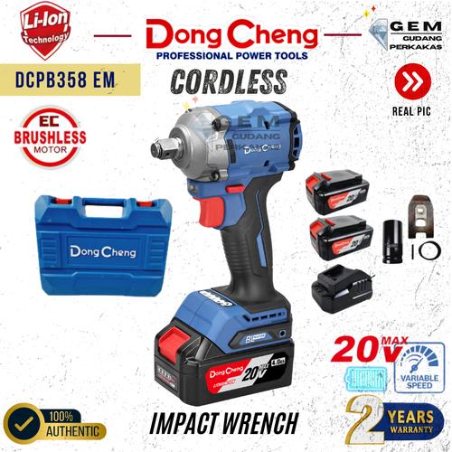 Jual Mesin Pembuka Baut Baterai DCPB358 EM DongCheng Cordless Brushless ...