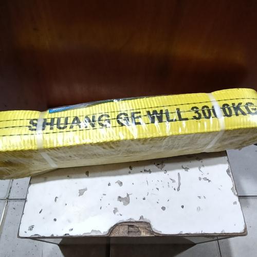 Jual Webbing Sling Belt Shuang Ge 2 Ply 3T x 6M Kuning - Tali Angkat ...