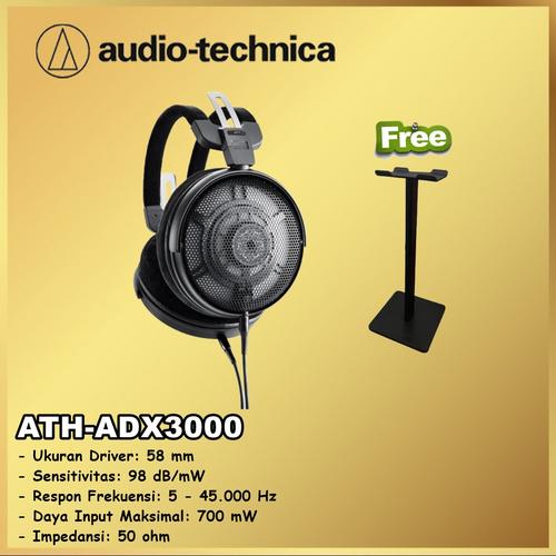Promo Audio-Technica ATH-ADX3000 ADX 3000 Open-Air Dynamic Headphones ...