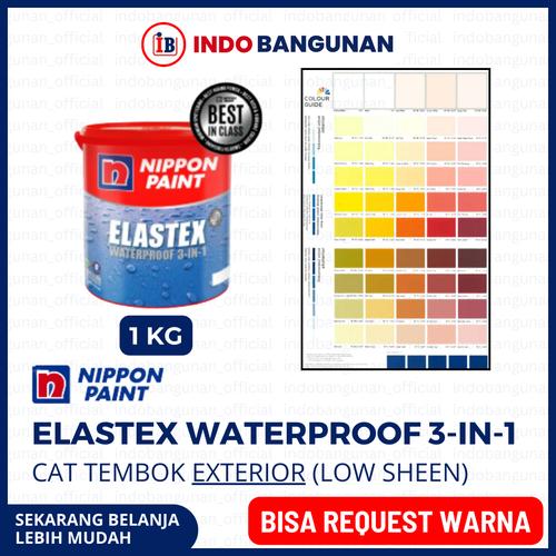 Jual NIPPON ELASTEX KALENG 1KG/CAT TEMBOK PELAPIS ANTI BOCOR - WARNA ...