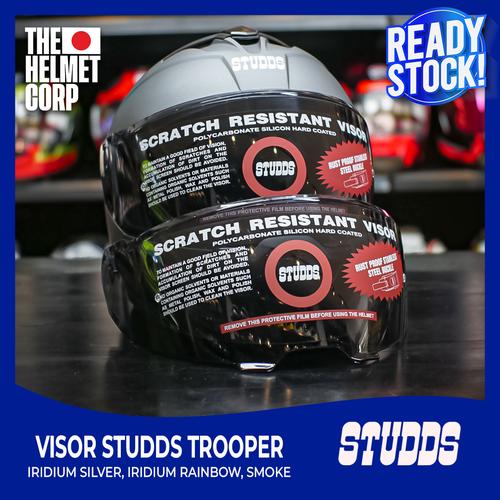 Jual VISOR HELM STUDDS TROOPER IRIDIUM KACA HELM MODULAR STUDDS ...