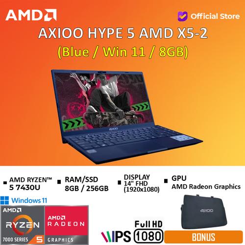 Promo AXIOO HYPE 5 AMD X5-2 Ryzen 5 7430U 8GB /16GB 256GB 14" FHD IPS ...