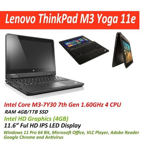 Jual TERLARIS !! LENOVO THINKPAD YOGA 11E CORE M3 7TH RAM 4GB/1TB SSD ...