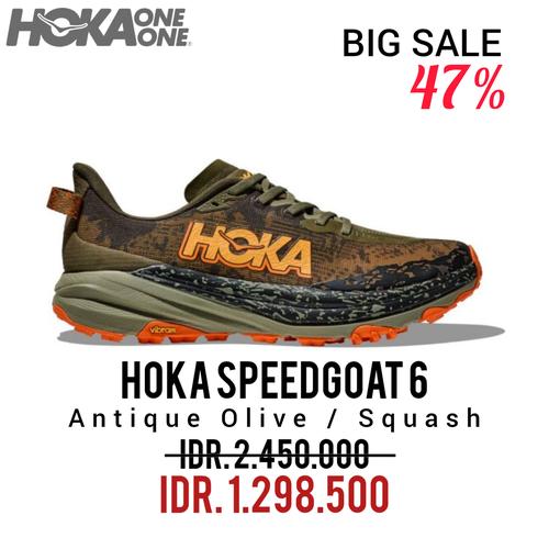 Jual HOKA SPEEDGOAT 6 ANTUQUE OLIVE / SQUASH MEN'S 100% ORIGINAL - EU ...