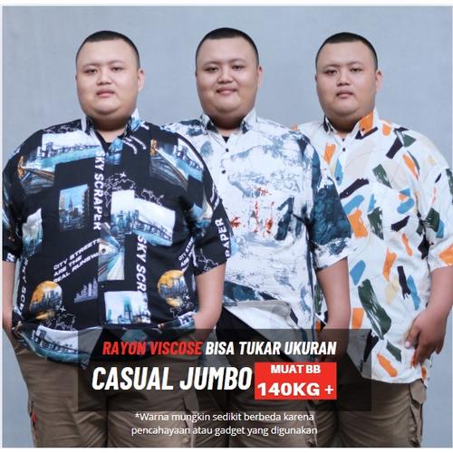 Jual ICW Kemeja Pria Big Size Jumbo 10L 10XL LD 160 164 Pantai Formal Baru - D, 6XL - Kota Tegal ...