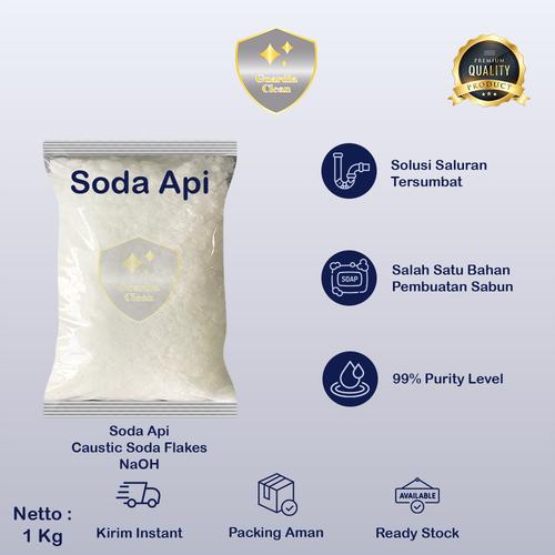 Jual Soda Api 1 kg/ Caustic Soda 1 kg/ NaOH 1 kg/ Soda Api Kiloan Murah ...