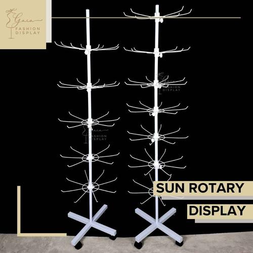 Jual Rak Display Putar Matahari 7 / 5 Susun Gantungan Aksesoris Display ...