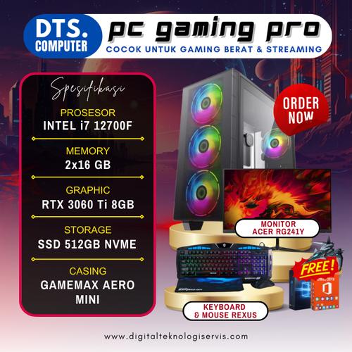 Jual Pc Gaming Fullset | Intel i7 12700F | RTX 3060 Ti 8GB | 512GB NVME ...
