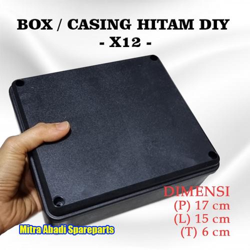 Jual Box Kotak Casing Plastik X12 for Komponen Ukuran DIY 17 x 15 x 6 ...
