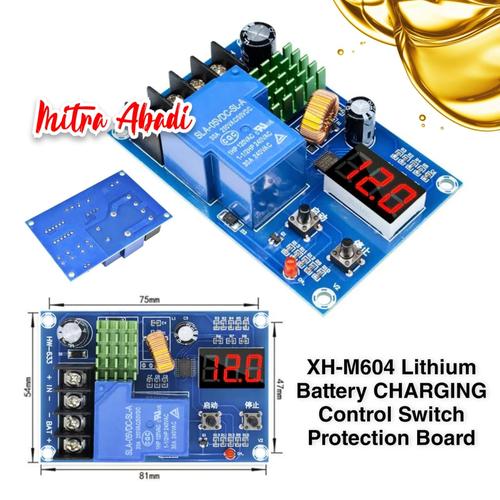 Jual XH-M604 Lithium Battery CHARGING Control Switch Protection Board / Modul Kontrol Pengisian ...