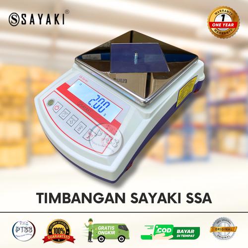 Promo Timbangan Digital SAYAKI SSA 600gr, 1000g, 2000g, 3000gr X0.01gr / Timbangan lab SAYAKI ...