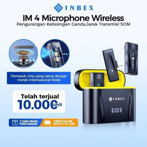 Jual INBEX IM4 Wireless Microphone Mic Wireless Clip on Mikrofon ...