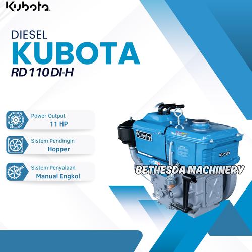 Jual Diesel Kubota RD 110 DIH Mesin Diesel Kubota 11Hp Hopper - Kota ...