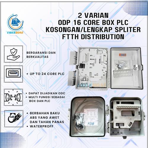 Jual ODP 16 Core BOX PLC Kosongan / Lengkap Spliter FTTH Distribution ...