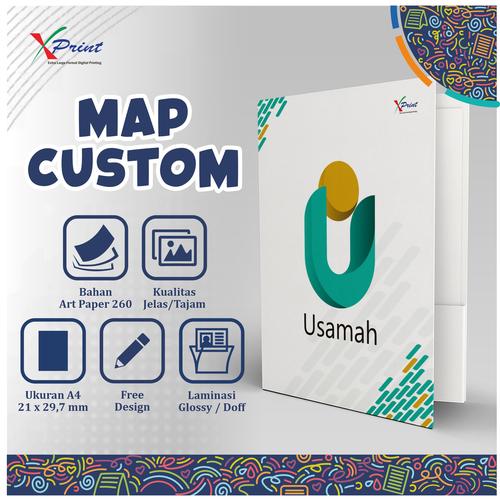 Jual Cetak Map Custom, Map Sekolah, Map Kantor, Map Folder (ukuran A4 ...