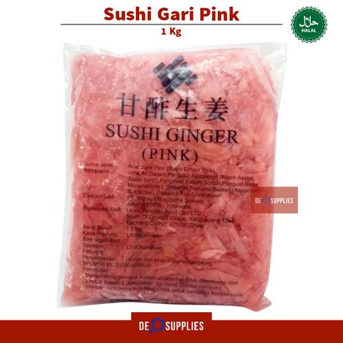 Jual Sushi Gari Pink 1kg - Acar Jahe Pickled Sushi Ginger Pink Shoga ...
