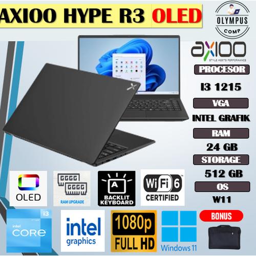 Jual AXIOO HYPE R3 OLED I3 1215 24GB 512GB 14.0FHD - W11 ORIGINAL, RAM ...