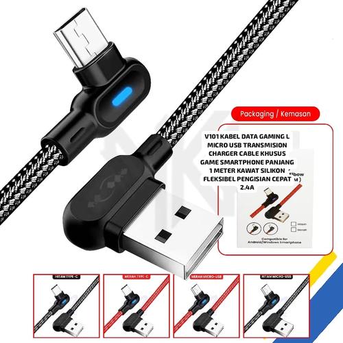 Promo V101 ORI KABEL DATA GAMING L MICRO USB CABLE DATA TRANSMISSION ...