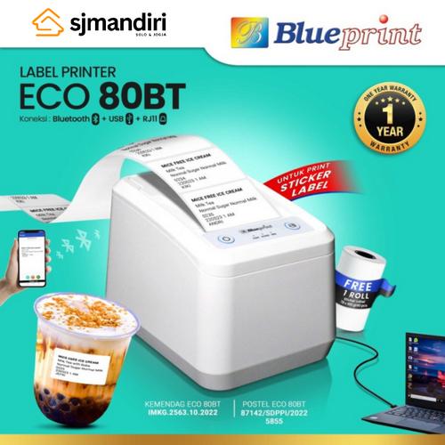Promo Printer Resi BLUEPRINT ECO80BT Label Thermal 80mm USB + Bluetooth ...