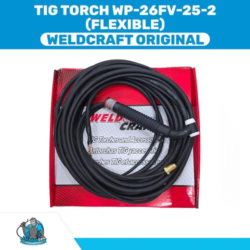 Promo Tig Torch WP-26FV Flexible Weldcraft Stang Las Argon Fleksibel WP ...