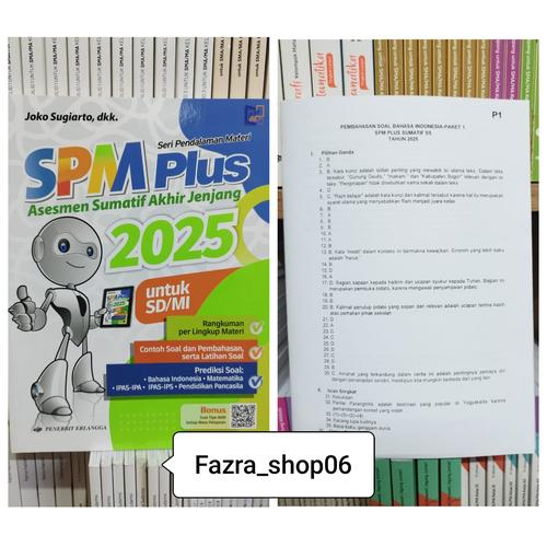Jual Buku SPM Plus Asesmen Sumatif Akhir Jenjang SD MI 2025 / Kunci Jawaban - Kunci Jawaban ...