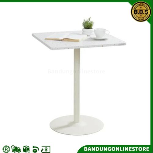 Jual Meja Cafe Modern Putih Terrazzo Informa Meja Makan Restoran Kotak ...