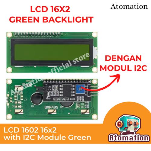 Jual Modul LCD 1602 LCD1602 16x2 Karakter Warna Hijau Green Backlight ...