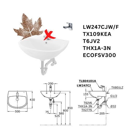 Jual PROMO PAKET KOMPLIT WASTAFEL ORIGINAL TOTO LW 247 CJ W/F - Kota ...