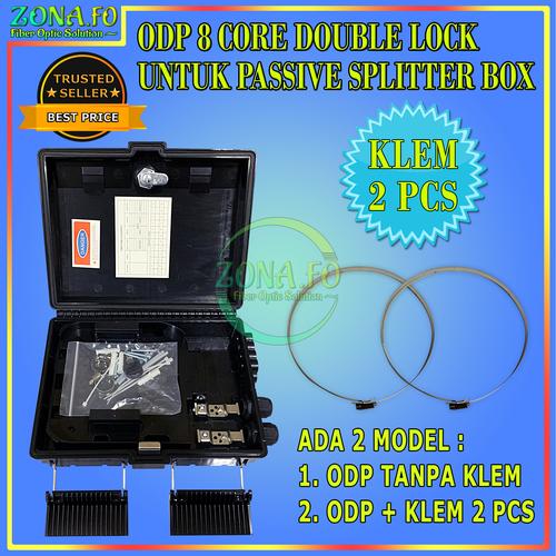 Promo ODP 8 Core Splitter Box Double Lock Kosongan / ODP 8 Core Double ...