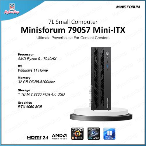 Jual MINISFORUM 790S7 MINI-ITX AMD RYZEN 9 7940HX 32GB RAM 1TB SSD RTX ...
