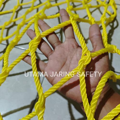 Jual jaring tali tambang PE 8mm jaring pengaman proyek - lubang 10cm ...