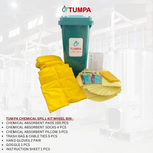 Jual TUMPA 120L Chemical Spill Kit Wheelie Bin Set Pembersih Penyerap Kimia - Jakarta Utara ...