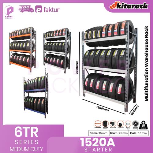 Jual 6TR1520A RACK GUDANG BESI PEYIMPANAN BAN RACK DENGAN TINGGI 2 ...