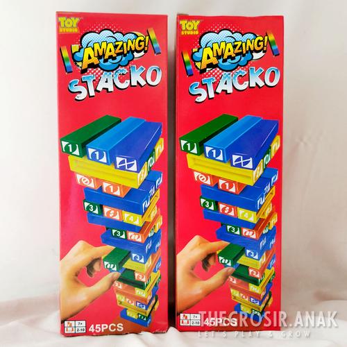 Jual Image Stacko Mainan Edukasi Menara Balok Susun Strategi Asah Otak Tower Stacking Toys ...