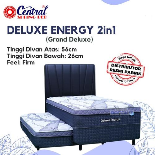 Jual Matras Central Deluxe Energy 2 in 1 Kasur SET Spring bed - 90 x ...