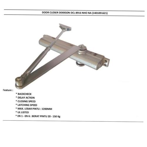 Jual DOOR CLOSER DEKKSON DCL 8916 NHO DOOR CLOSER DEKSON 150 KG Heavy ...