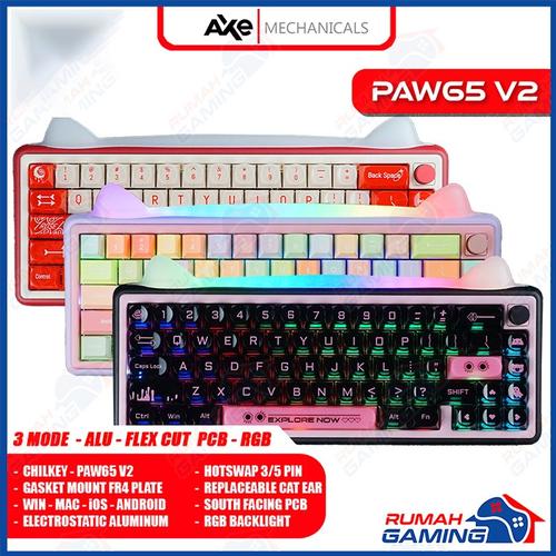 Promo MECHANICAL KEYBOARD - CHILKEY PAW65 - ALU - GASKET - RGB ...