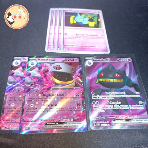 Promo Core Deck Kartu Pokemon Banette ex SR + Shuppet Bayangan ...