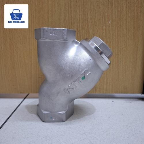 Jual Y Strainer Kitz Stainless ss304 20k drat 1/2" , 3/4" , 1" , 1-1/4" , 1-1/2" , 2" , 2-1/2 ...