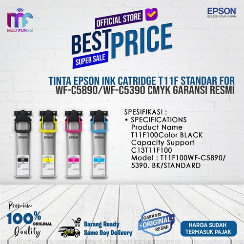 Promo Tinta Epson Ink Catridge T11F Standar for WF-C5890/WF-C5390 Black ...
