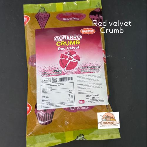 Jual Gererro Red Velvet Crumb 250 gr Biscuit Remahan Crumble Goodrich ...