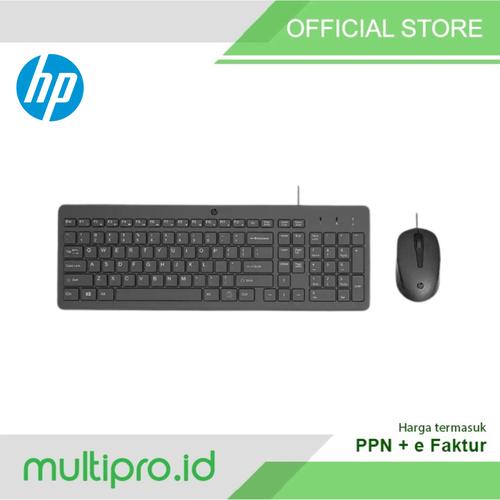 Jual HP 150 Wired Keyboard and Mouse Combo with Instant USB Plug ...