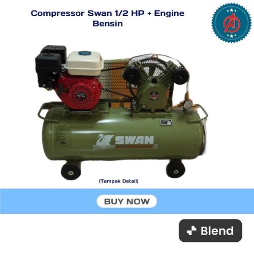Jual Kompresor Swan 1/2 HP + engine 5,5 HP/ Air Compressor Swan - Kota ...