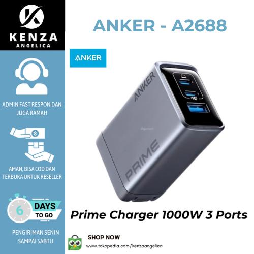 Jual ANKER A2688 - Anker Prime Charger 100W 3-Ports GaN Technology - Ultra-Fast Charging ...