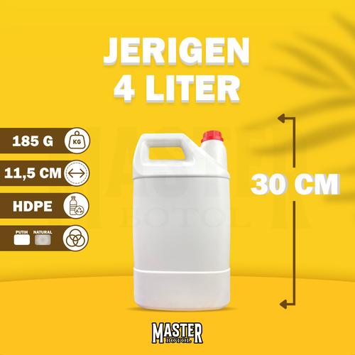 Jual GOJEK Botol Jerigen HDPE 4 liter - Putih - Kab. Tangerang ...