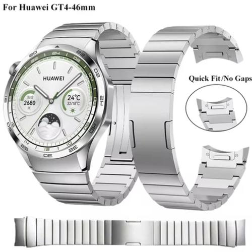 Jual Stainless Steel Metal Strap No Gap For Huawei Watch GT4 46mm ...