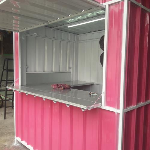 Jual booth container rangka besi hollow & gerobak jualan - Kota ...