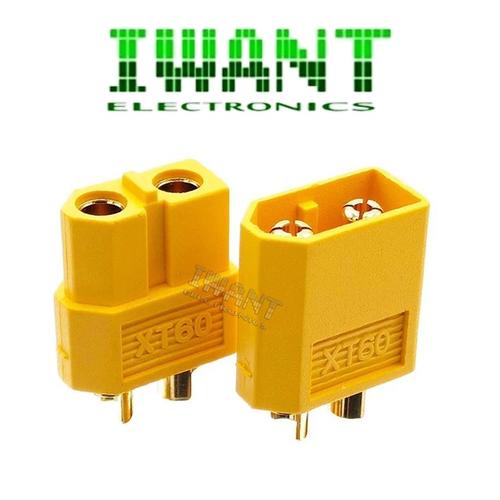 Jual XT60 CONNECTOR BATERAI MALE FEMALE KONEKTOR XT60 MALE XT60 FEMALE KONEKTOR MALE FEMALE RC ...
